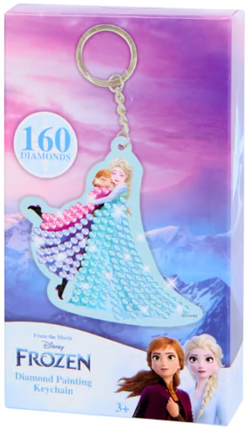 Frozen Diamond Painting Sleutelhanger - 160 Diamanten - DIY Knutsel Set ...