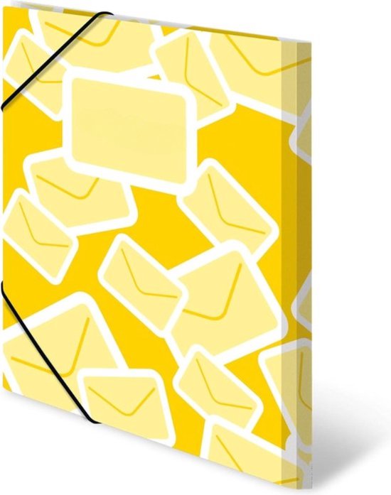 Postmap DIN A4 Geel - Set van 3 Stevige Kunststof Opbergmap - Voor ...