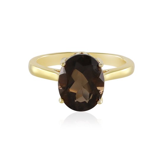 Zilveren ring met een rookkwarts | bol