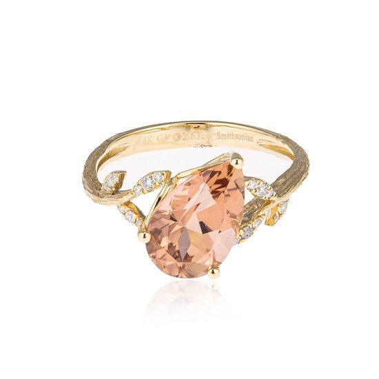Gouden ring met een Congo Neon Toermalijn (Smithsonian) | bol