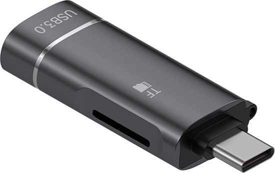 USB-C naar USB 3.0 + Micro SD (TF) kaartlezer adapter kabel - geschikt ...