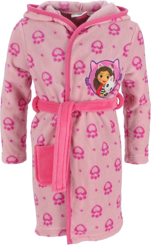 Gabby's Dollhouse Coral-Fleece Badjas - Maat 122/128 | bol