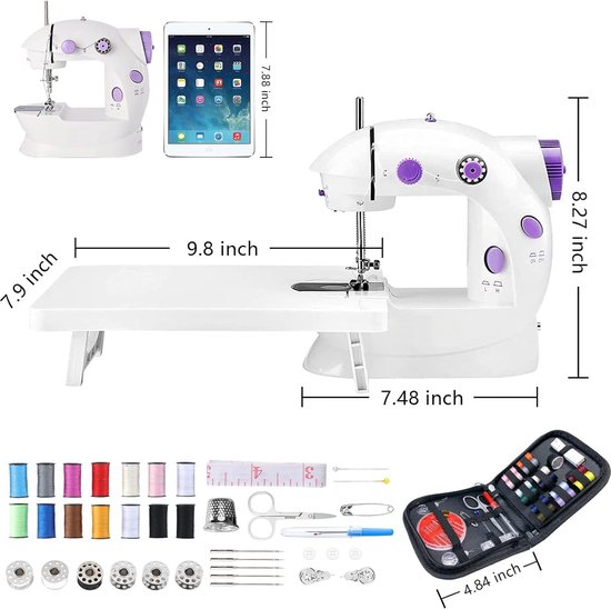 Lexium Kinder Naaimachine - Naaimachine voor Beginners & Kinderen - Kindernaaimachine | bol