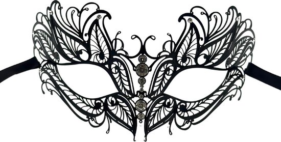 Venetiaans masker vrouw - vlinder masker met prachtige 3D strass ...