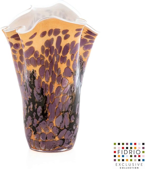 Fidrio vaas Wave 35cm TRICOLOR | bol