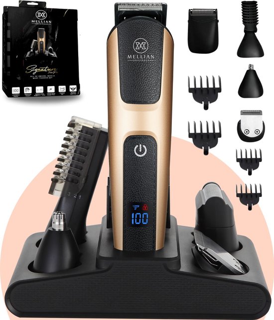 Mellian SignaturePro Baardtrimmer Mannen - 10-Delige Trimmer Set ...