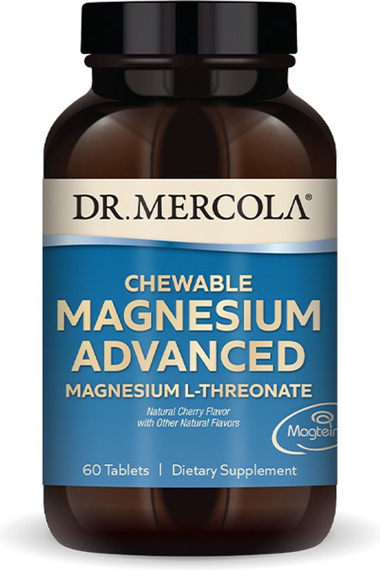 Dr. Mercola - Chewable Magnesium Advanced - Magnesium L-Threoate - 60 ...