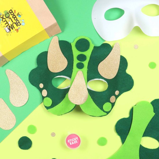 Dino Masker Knutselen - DIY Bumblebox Knutselpakket - Kinderfeestje | bol