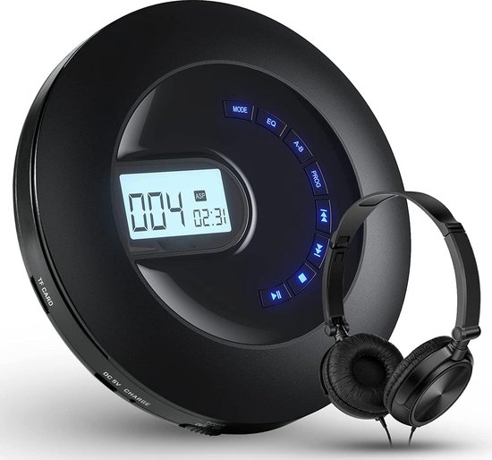 Draagbare CD Speler met Oplaadbare Discman voor Auto - Walkman CD ...