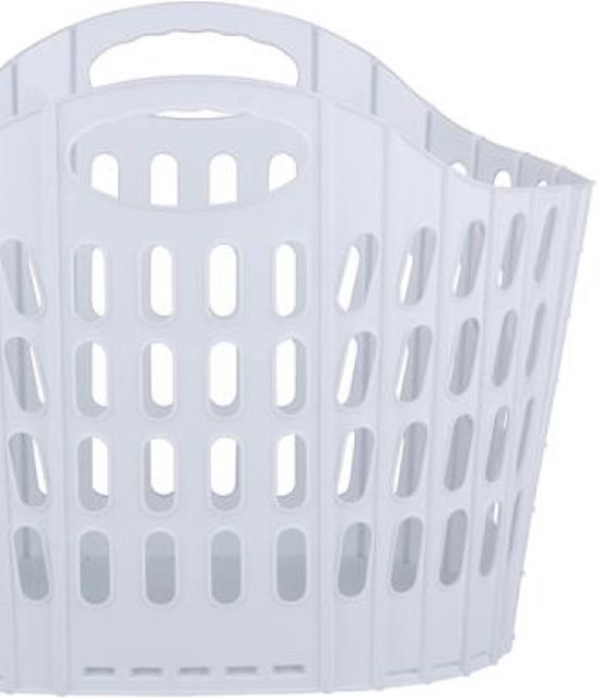 Flexibele wasmand - wit - 35 liter - kunststof - 49 x 35 x 38 cm ...