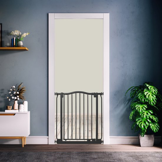 Bettacare Hondenhekje met Gebogen Bovenkant, 116cm - 125cm, Mat Zwart ...