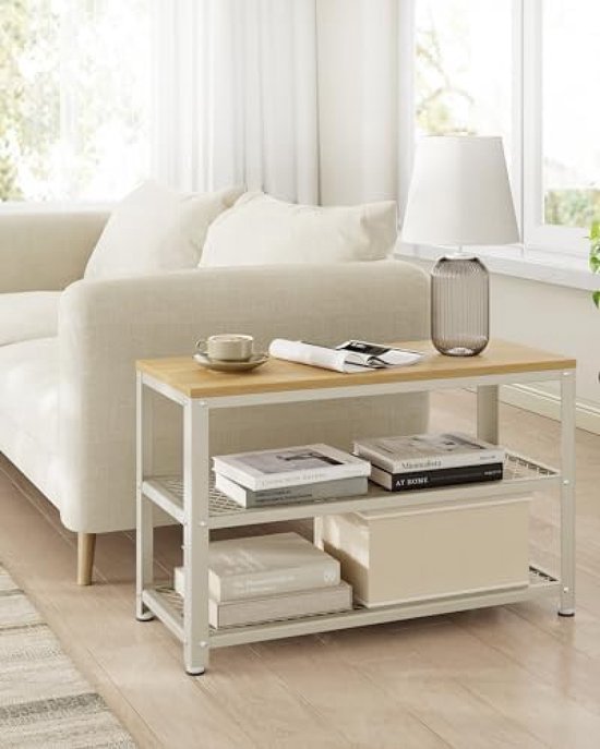 PolkaHome Schoenenbank, opbergrek met 2 niveaus, organizer, schoenenrek ...