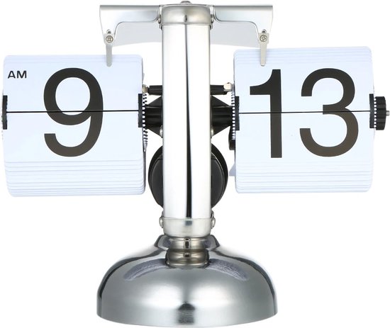 Tafelklok - Flip Over Clock - Roestvrij Staal - Flip Interne ...