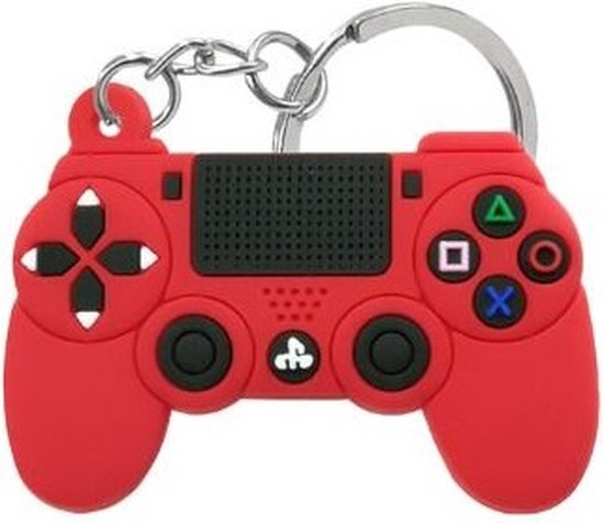 sleutelhanger - PS4 - playstation - rood - liefhebber - key chain | bol