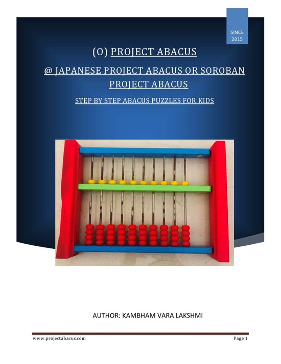 Japanese Project Abacus or Soroban Project Abacus 4 - Japanese Project ...