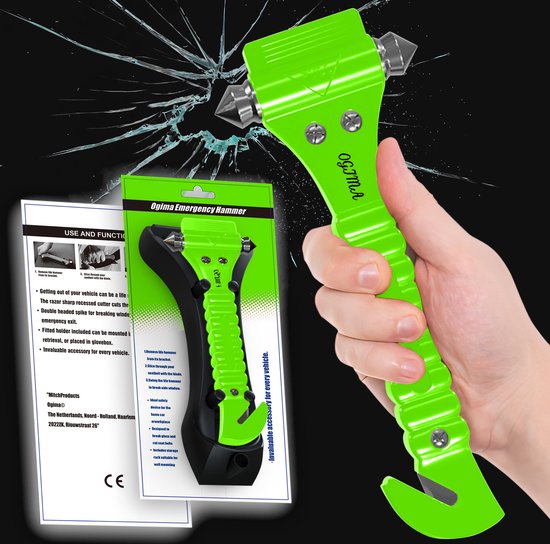 Glow In The Dark Veiligheidshamer – Ook 'S nachts Veilig! - Noodhamer ...