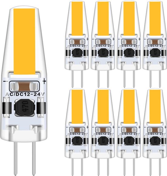LED's Light G4 LED steeklampen - 12V - 2W vervangt 20W - Warm wit licht - 9PACK | bol