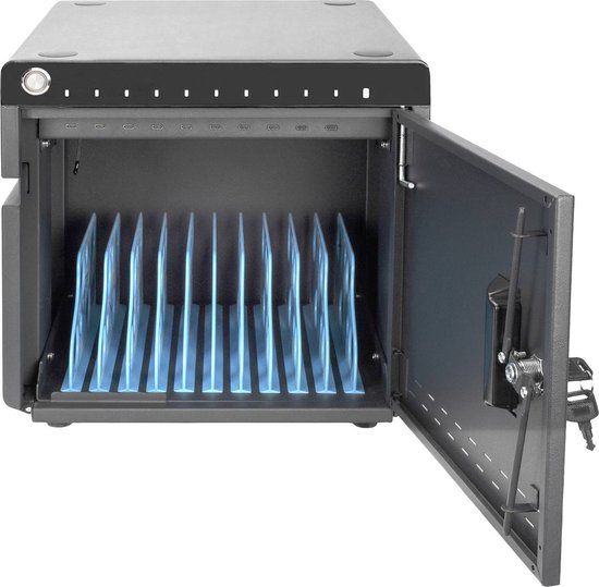 DIGITUS Bureau-laadkast - 10 Laadplaatsen - UV-C Lamp sterilisatie van ...