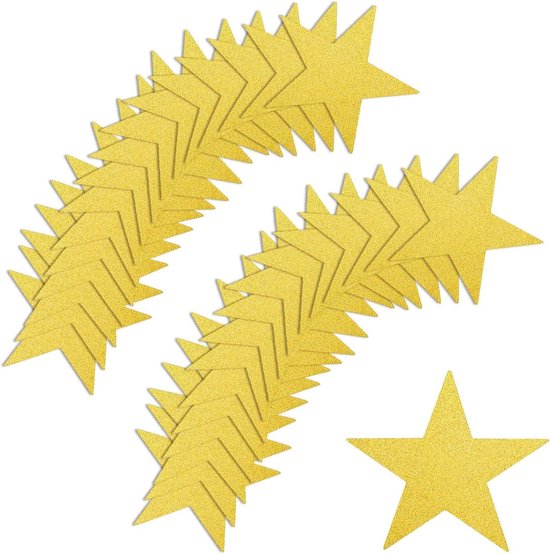 Uitsparingen voor Prikborden Glitter Star Knipsels Papier 15cm - Grote ...