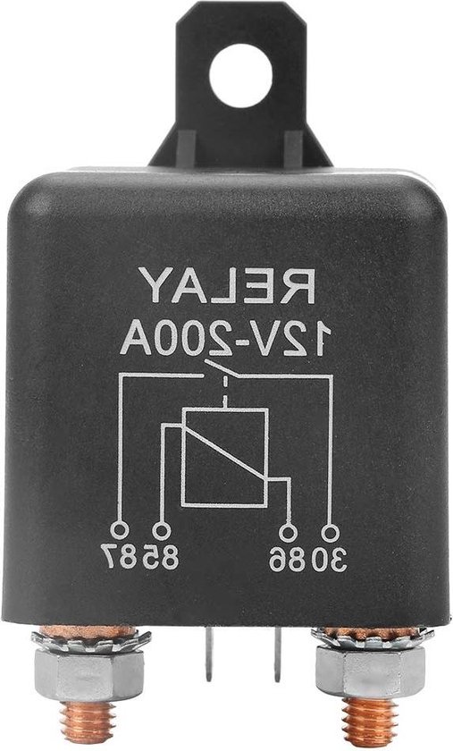 Start Relais WM686 12V 4-pins 200A - Heavy Duty Auto AAN/OFF Schakelaar ...