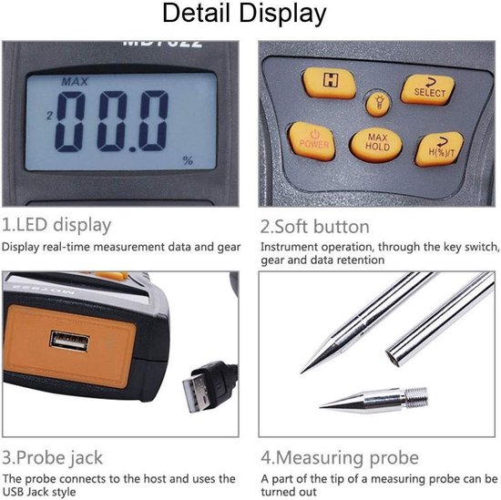 Graan Vochtmeter Tester Tarwe Rijst Maïs Paddy - Digitale Voedsel ...