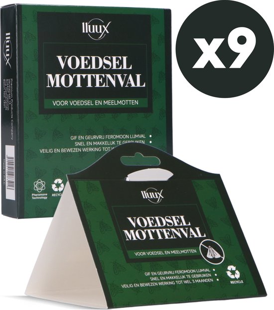 Mottenval voor Keuken of Voorraadkast - Set van 9 Stuks - Voedselmotten ...