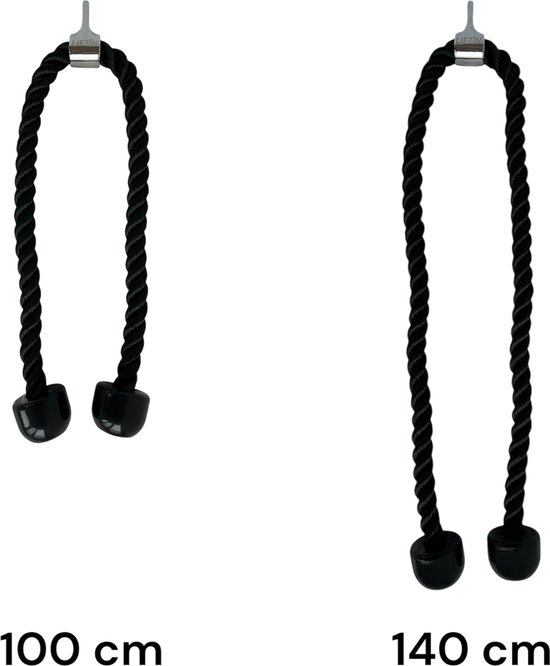 LIFTIN® - Tricep Rope - Triceps Touw - Fitness - Set 100cm & 140cm | bol