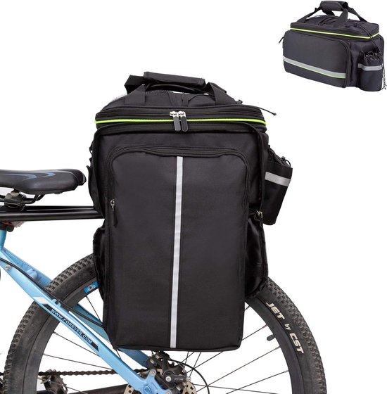 Bagagedragertas voor fiets, 32 liter, fietstas, bagagedrager ...
