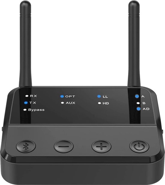 Bluetooth 5.2 Adapter voor Draadloze Audio - Zender en Ontvanger met ...
