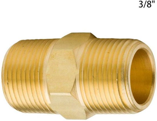 BSP Draad 3/8 "Mannelijke naar 3/8" Mannelijke Messing Rechte Adapter ...