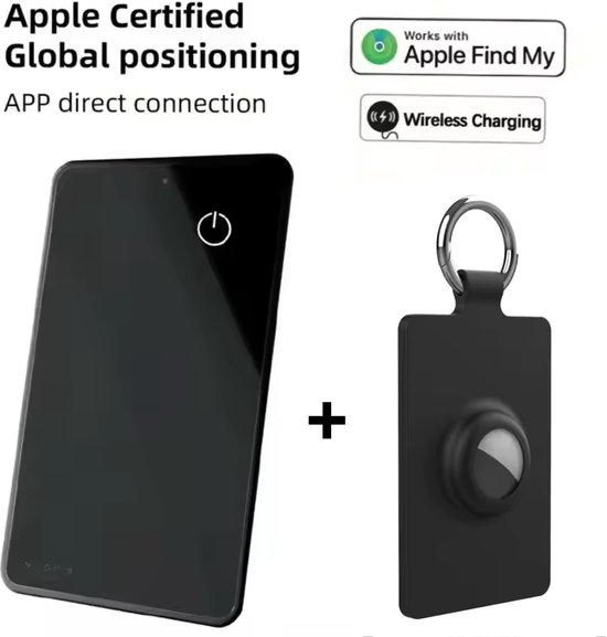 Smart Card Wallet Tracker - Met Siliconen Card Houder - Ultra Dun MFi ...