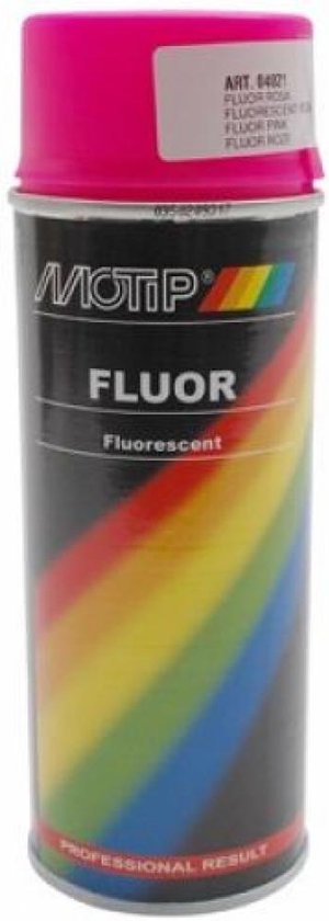 MoTip Fluor Verf ROZE spuitbus 400ml | bol
