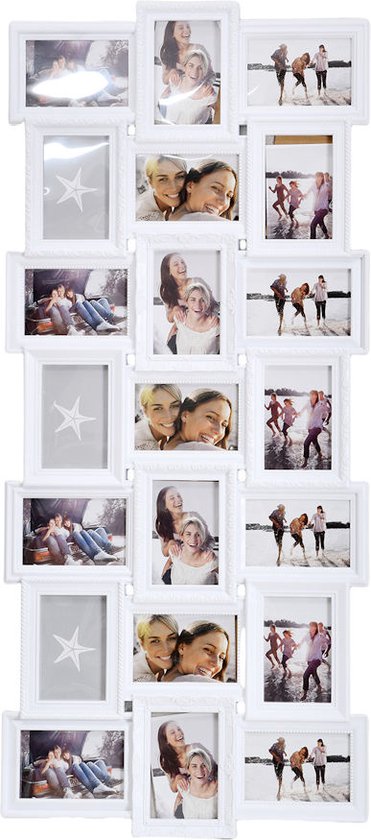Decopatent - XL Fotolijst Collage voor 21 Foto's van (10x15 & 15x10 Cm ...