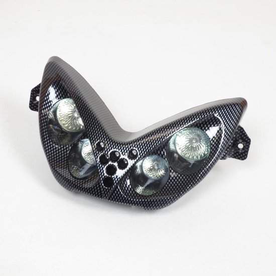 front tnt optic voor yamaha 100 aerox 2000 tot 2014 scooter carbon en ...