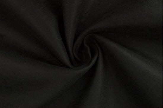 Vilt stof - 3mm dik vilt - 1 meter - Per meter - Zwart | bol