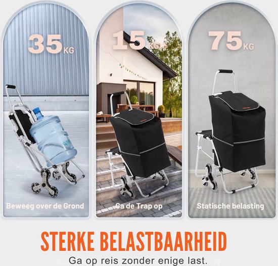 Vevor - Deeper Festival Trolley - Winkelwagen - 50L - Opvouwbaar ...