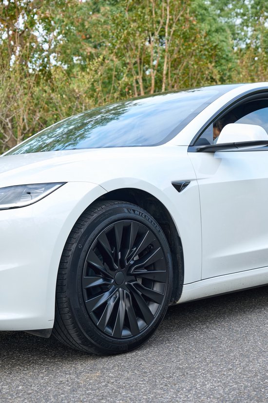 Tesla Model 3 Highland Wieldoppen set 18 inch Mat Zwart NOVA ...