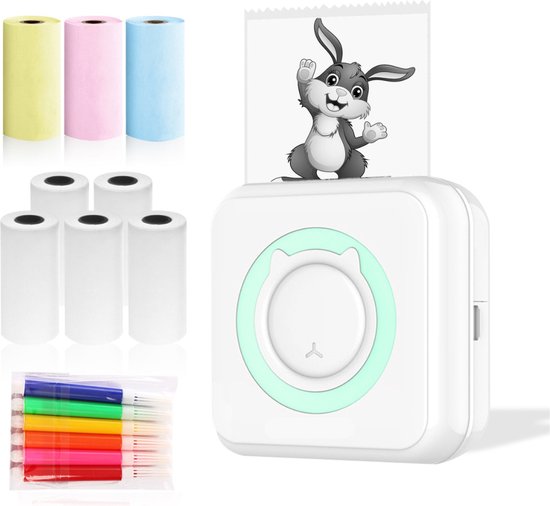 Mini Printer - Mini Printer voor Mobiel - Pocket Printer - Sticker ...