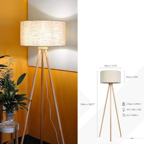 Vloerlamp – Vloerlampen Woonkamer – Staanlamp – Lampadaire ...