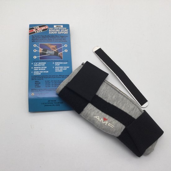 Bowling 'AMF Bowling Splint Elbow Support'. Een grijze band om de ...