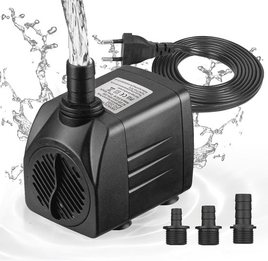 Mini Waterpomp 1800 l/u voor Vijvers en Fonteinen - Stil en Efficiënt | bol