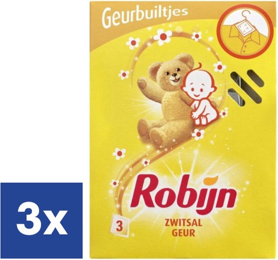 Robijn Geurbuiltjes Zwitsal - 3 x 3 stuks | bol