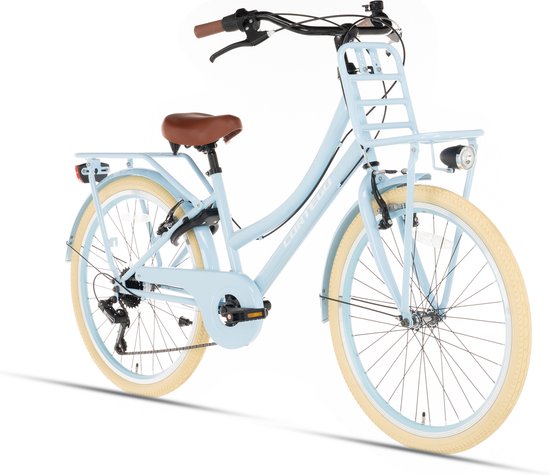 Cortego Transporter Meisjesfiets 24 inch - 7 Versnellingen - Blauw ...
