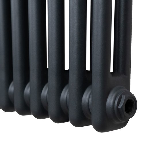 Traditionele 2 Kolom Radiator - 300 x 832mm - Antraciet Grijs | bol