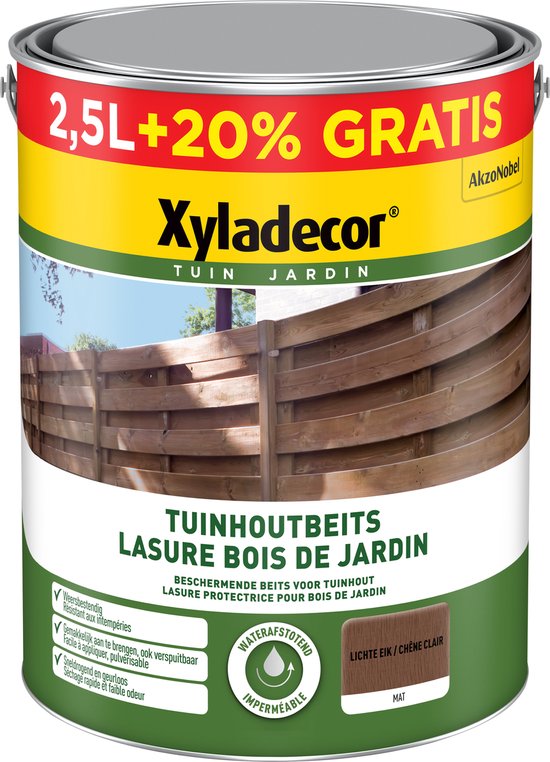 Xyladecor - Tuinhoutbeits - Lichte eik - 3 L | bol