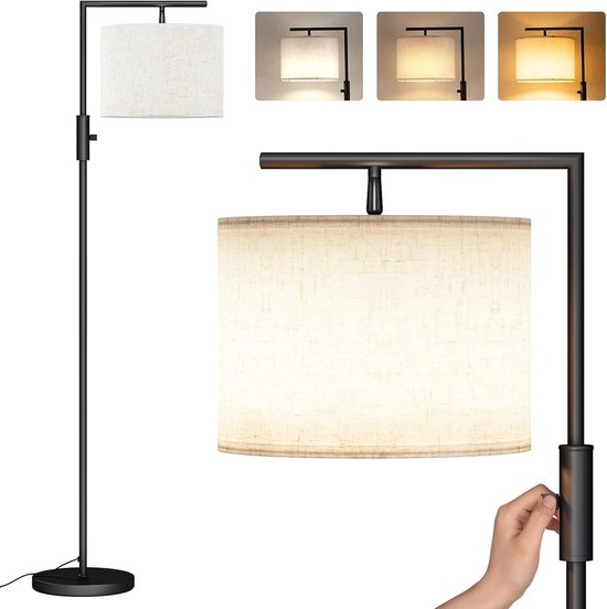 Stijlvolle Vloerlamp - LED Staande Lamp - Geschikt voor Woonkamer en ...