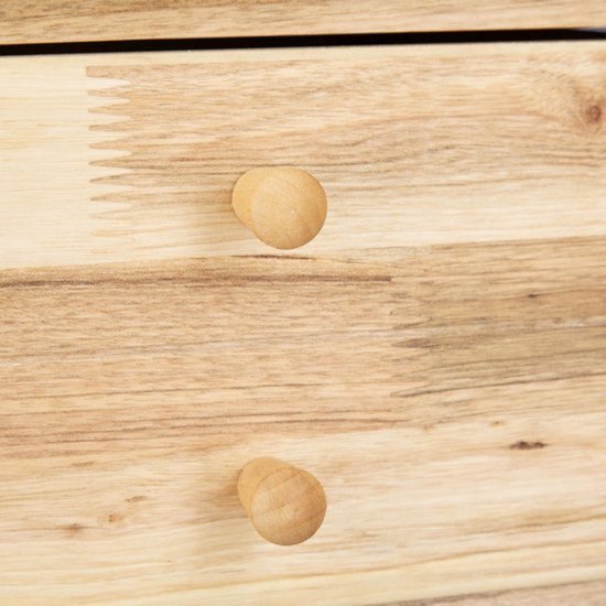 Bijzettafel met lade - Notenhout - Houten telefoontafel - 80x35x30 cm | bol