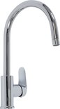 Plieger Dour Keukenkraan - 1-gats- Hoge ronde uitloop - Zijbediening | bol