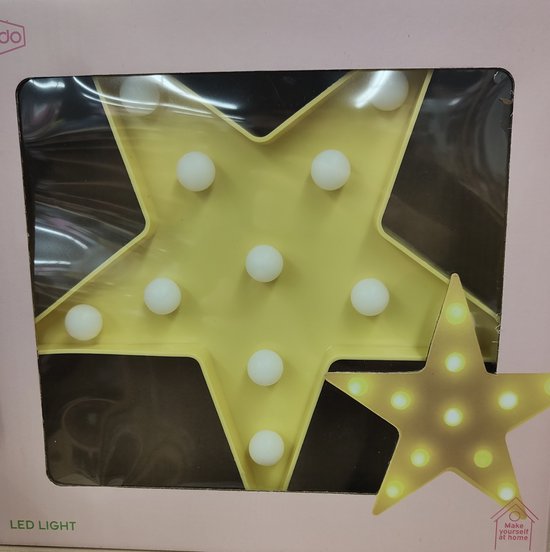 LED lamp Stervorm - lamp in de vorm van ster - sterrenlamp - 25 cm | bol