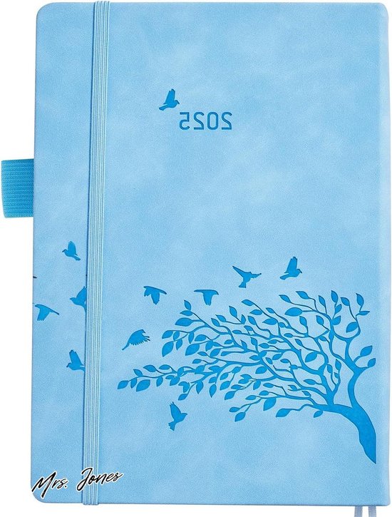Mrs. Jones Agenda 2025 A5 1 dag één pagina afsprakenplanner met tabs en ...